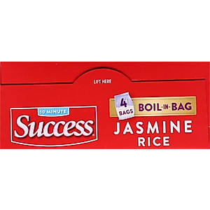 Success Boil-in-Bag Rice, Thai Jasmine Rice, Quick Rice Meals, 14-Ounce Box