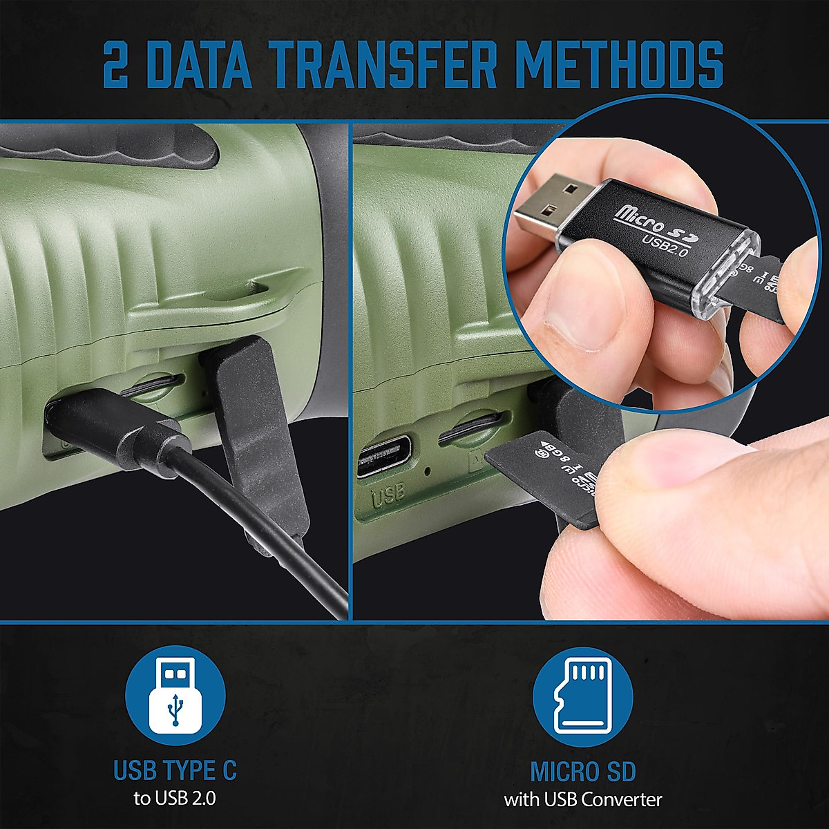 Barska NV-2 Night Vision Infrared Digital Binoculars - Small, Compact, and Lightweight Design