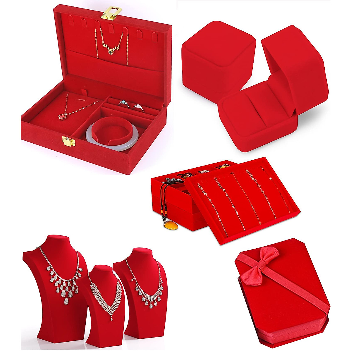 Self Adhesive Felt Fabric, Soft Velvet Drawer Liner,Jewelry Box Felt Liner, DIY Velvet Fabric for Art & Crafts (17.7" x78.7", Red)