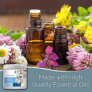 SMELLS BEGONE Air Freshener Odor Absorber Gel - Made with Essential Oils - Absorbs and Eliminates Odor in Pet Areas, Bathrooms, Cars, & Boats - Fresh Cotton Scent - 15 Ounce - 2 Pack