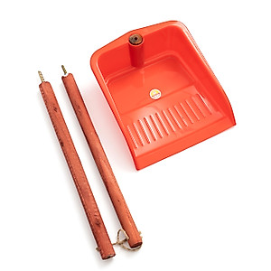 Broom and Dustpan Set for Home, Set of 4 Broom - Large Straw Soft Broom, Hand Whisk Broom, Small Broom, Mini Broom and Dustpan Set with Long Handle for Office, Home Indoor Outdoor…