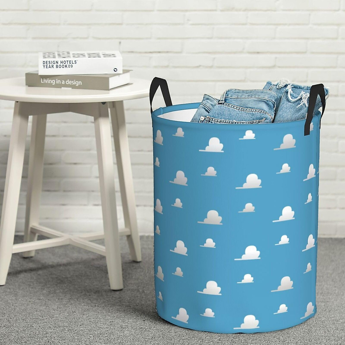 Aimeryup Cloud Laundry Basket Hamper Dirty Clothes Hamper For Laundry Waterproof Laundry Baskets with Handles Storage Basket for Toys Clothes Organizer Bedroom Decor, Small