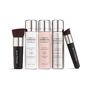 Magic Minerals AirBrush Foundation System by Jerome Alexander - Complete 5pc Spray Makeup Set with Foundation, Primer, and Setting/Finishing Spray - for Smooth, Radiant Skin (Fair)