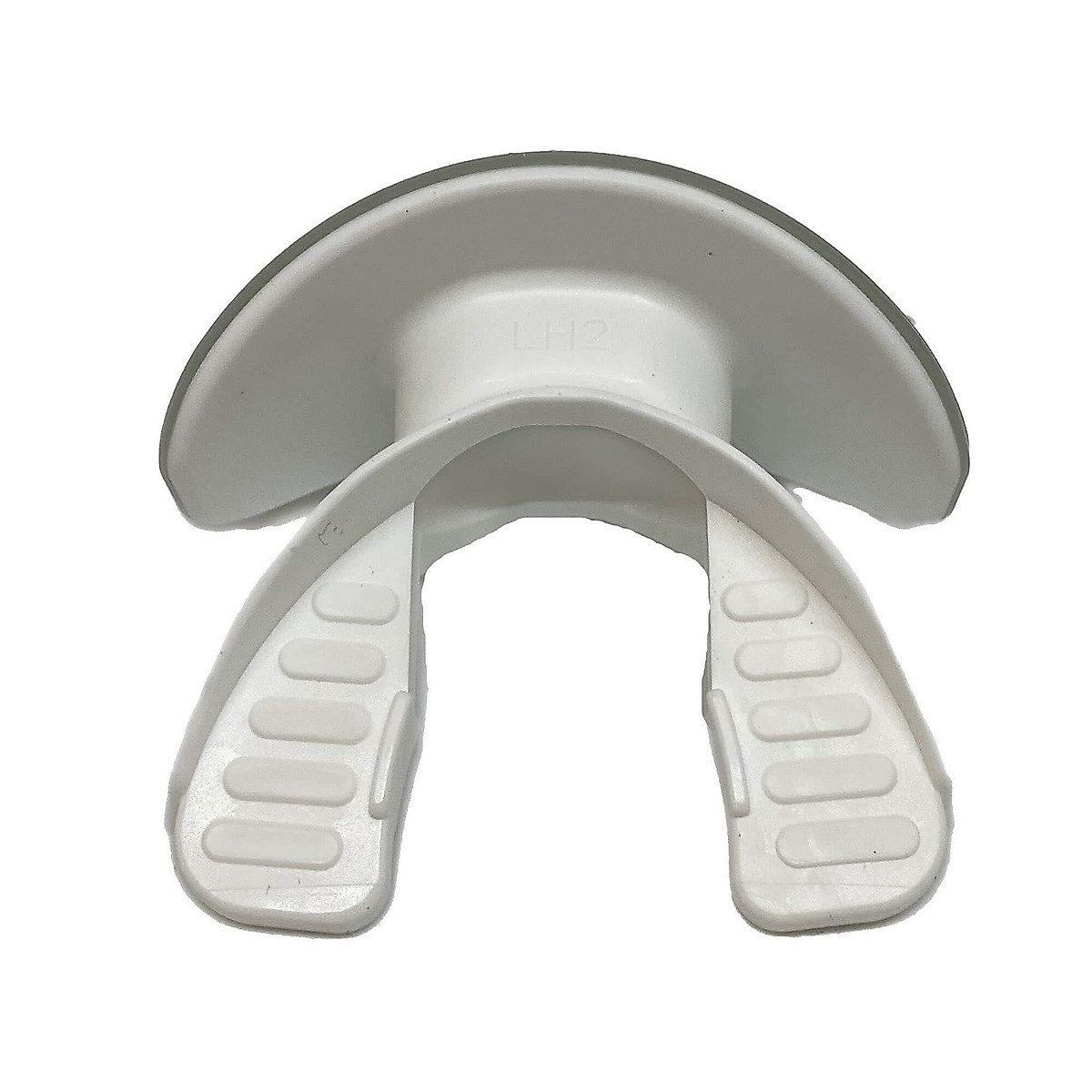 Battle Sports Iridescent Oxygen Football Mouthguard - Football Mouth Guard with Strap, Superior Airflow and Better Performance, Maximum Breathability, Works with Braces - Chrome Blue/Purple