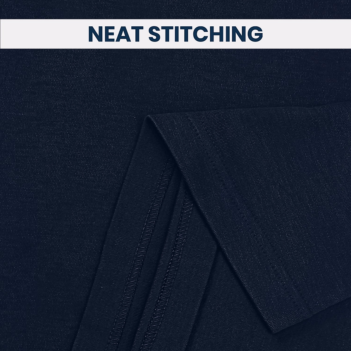 Utopia Wear Men's Turtleneck Slim Fit Lightweight Pullover Top, Large, Navy