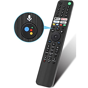 Gvirtue Voice Remote Control RMF-TX520U for Sony TV, Replacement for Sony Bravia OLED LED 4K 8K UHD Smart Google TV, with YouTube, Netflix, Disney+, Prime Video Buttons (6.0 Version)