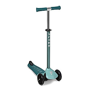 Flyer Glider Pro, Lean to Steer Kids Scooter, Teal, for Kids Ages 5+ Years