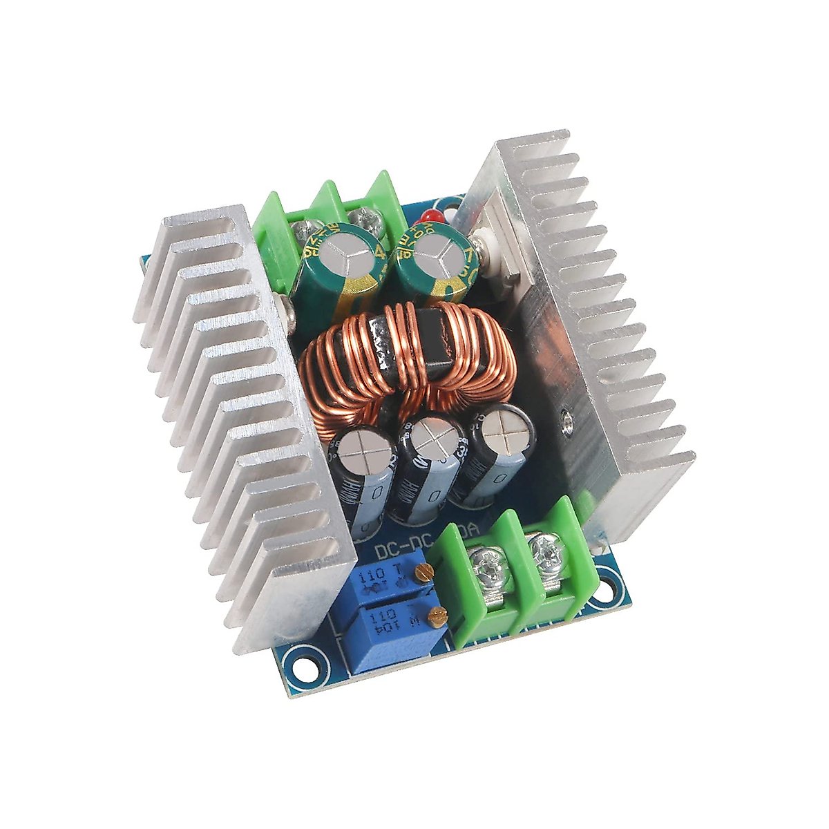 4Pcs 20A 300W Buck Converter Step Down Module DC 6-40V to 1.2-36V 20A 300W Adjustable Constant CC CV Current Voltage Regulator Power Supply Module with Short Circuit Protection Function