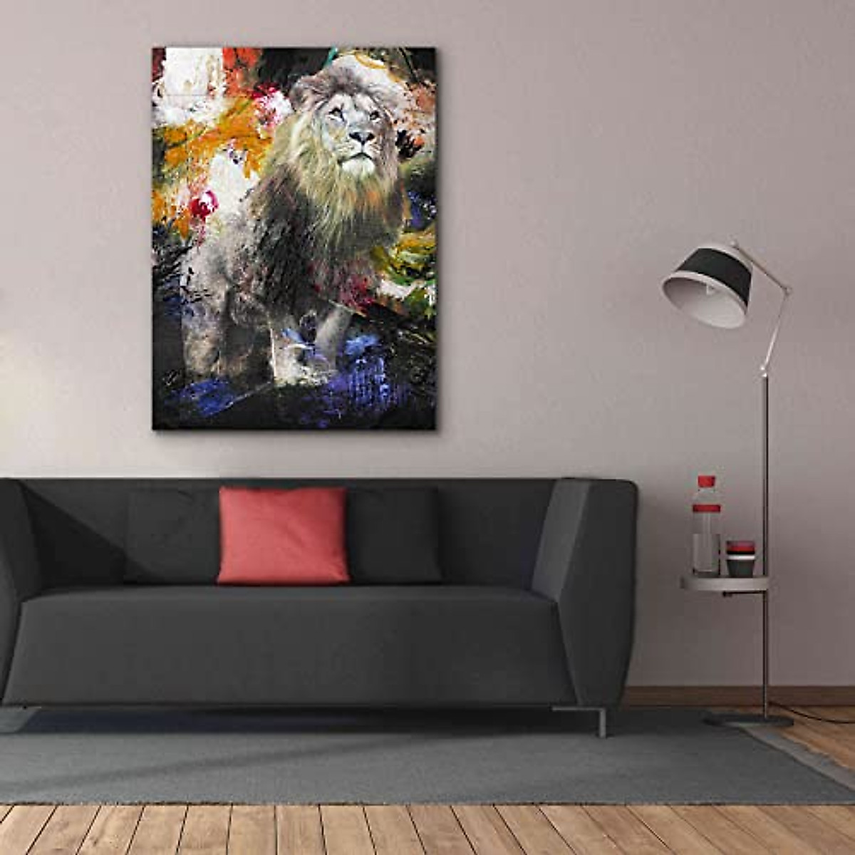 Epic Graffiti 'Lion' by Design Fabrikken, Giclee Canvas Wall Art, 40"x54"
