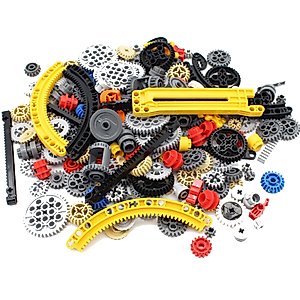 KonHaovF 213PCS Differential Gear Box Set for Technic Series Parts Compatible with Lego Technic Parts, DIY Gears Assortment Pack(Liftarm, Pins, Axles, Connectors) for Technic Building Blocks Set