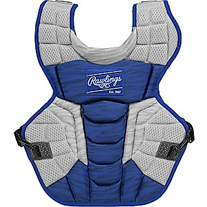 Rawlings | VELO 2.0 Catcher's Chest Protector | Baseball | Intermediate - 15 1/2" | Royal/White