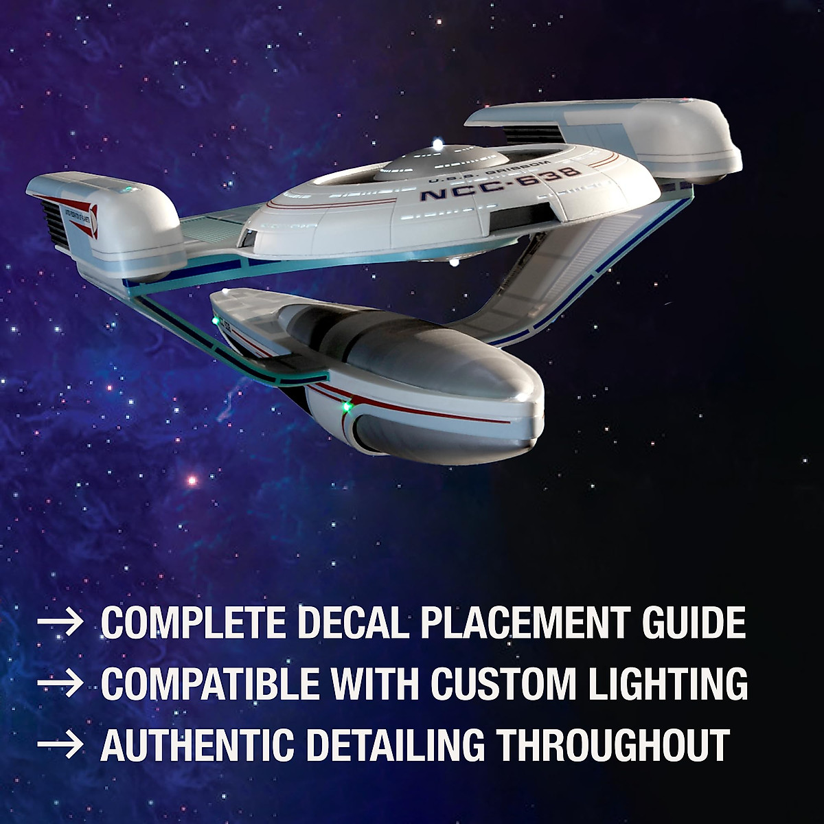 Polar Lights Star Trek U.S.S. Grissom 1:350 Scale Model Kit