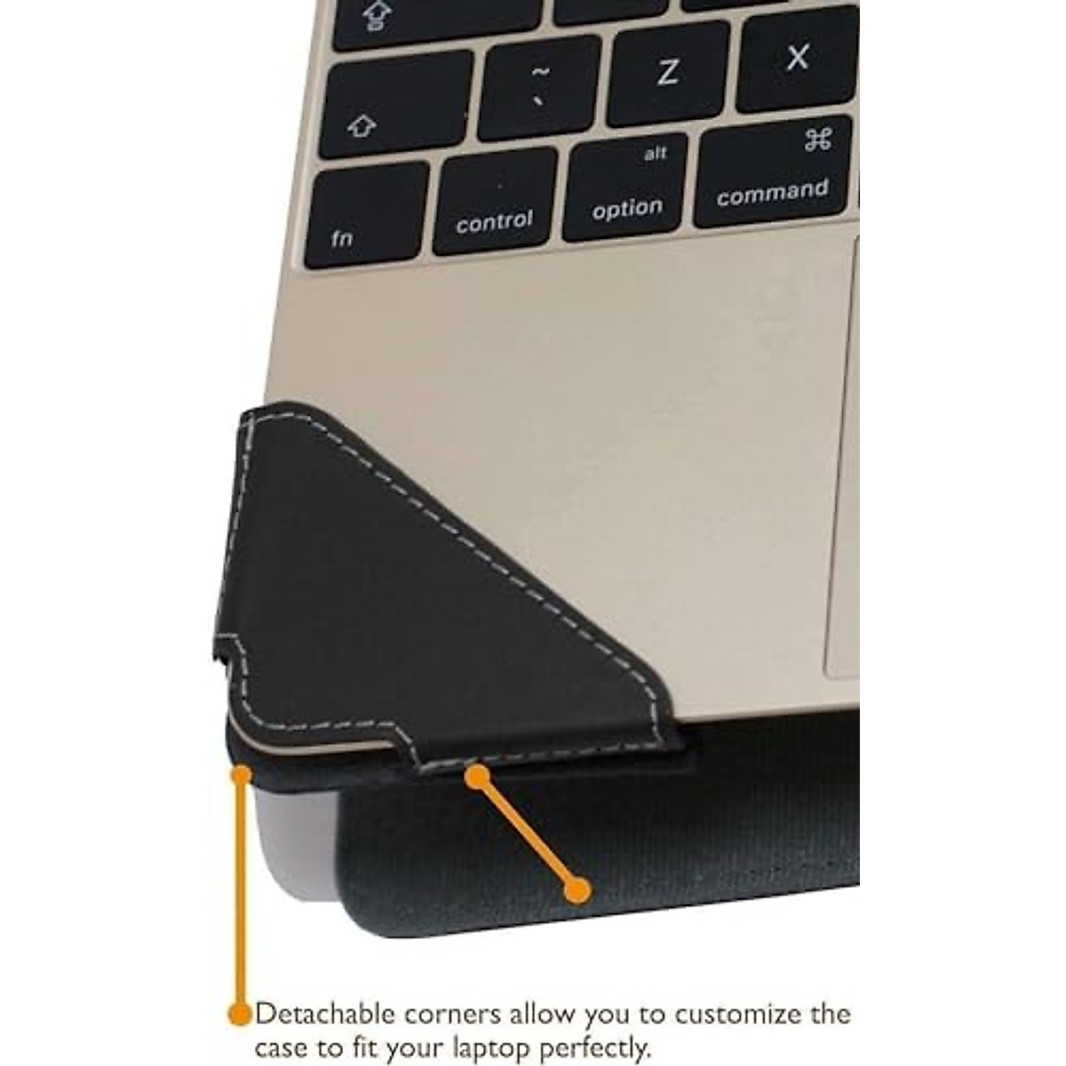 Broonel - Profile Series - Black Leather Laptop Case - Compatible with ASUS Chromebook Flip C214 11.6"