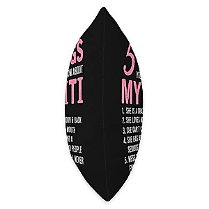 Titi Gifts 5 Things You Should Know About My Titi Funny Grandma Gift Throw Pillow, 16x16, Multicolor