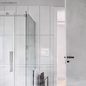 TOPGREENER Humidity Sensor Switch for Ventilation Fan, Air Moisture Detection, Bathroom Fan Automated Control, Adjustable Timing, Neutral Wire Required, UL Listed, TDHS5-N, White