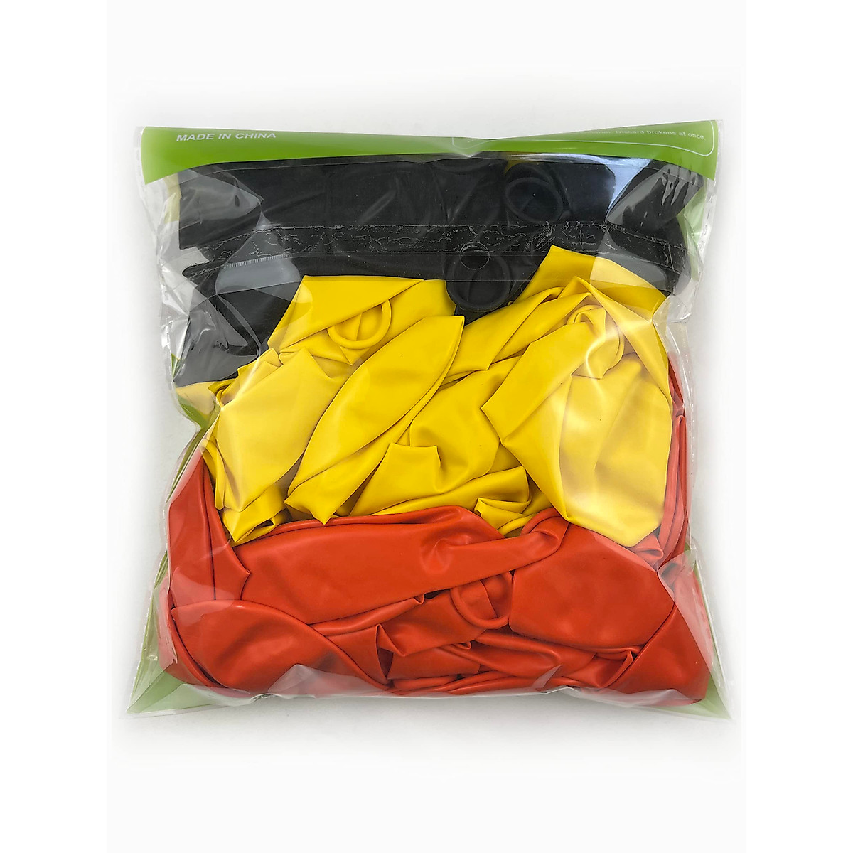 Latex Balloons 60 Pack 12 inches Black,yellow,orange Balloons,Birthday, Wedding, Baby Shower, Party Decoration