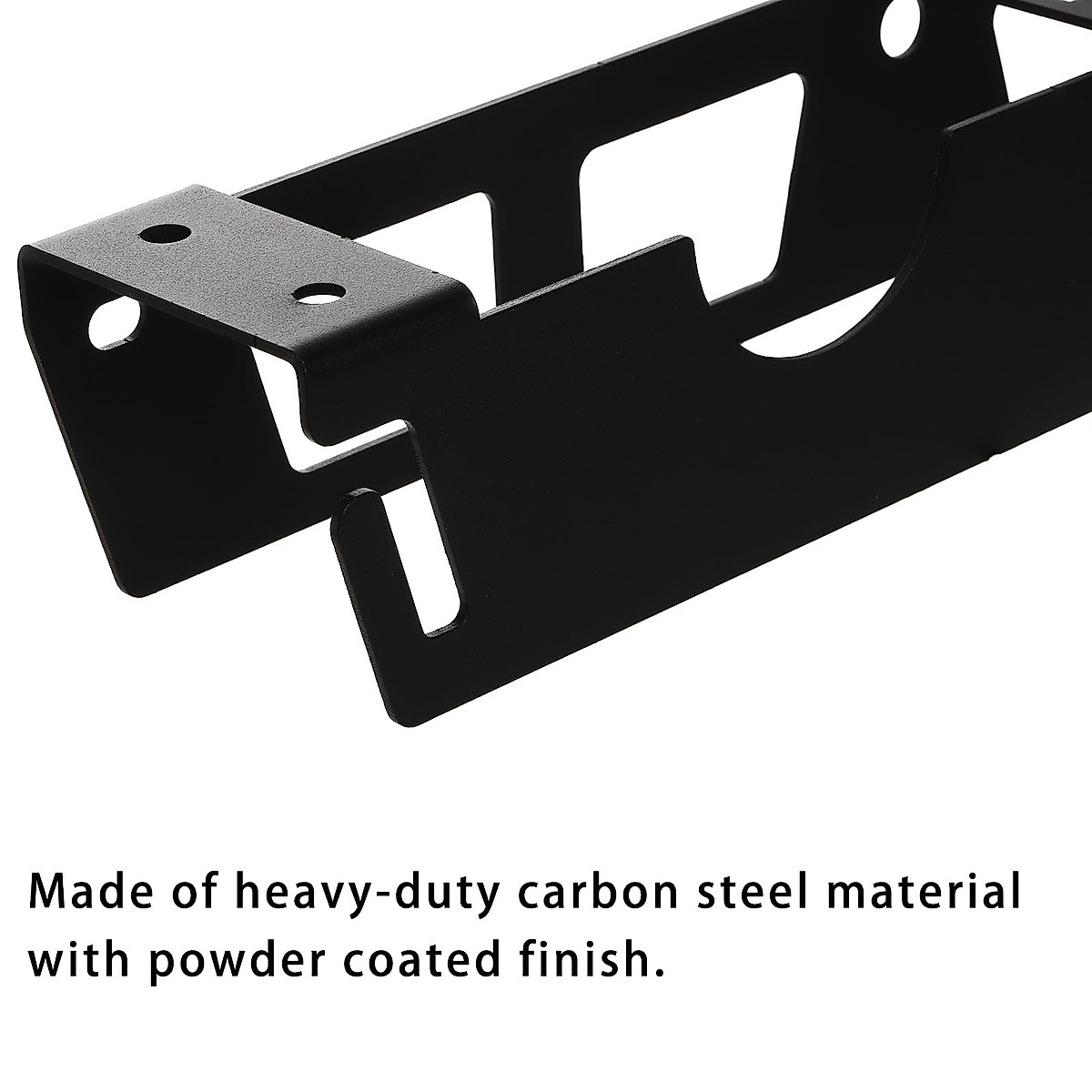 SOUJOY Angle Grinder Holders, 4 Bay Angle Grinder Stand, 2 Pack Polisher Power Tool Racks, Garage Wall Mount Bracket for Angle Grinders, Cutters, Screwdriver