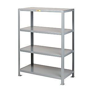 Little Giant 4SH-2448-72 Heavy-Duty Welded Shelving, 24" x 48", Gray