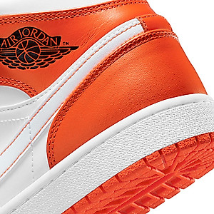 Nike Men's Air Jordan 1 Mid Se, Electro Orange Black White, 9.5