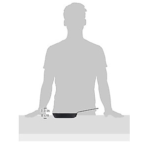 Merten & Storck Pre-Seasoned Carbon Steel Induction 8" Frying Pan Skillet, Oven Safe, Black