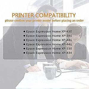 Run Star Remanufactured 288 Ink Cartridge Replacement for Epson 288XL 288XL T288XL for Expression Home XP-430 XP-340 XP-446 XP-440 XP-330 XP-434 Printer 5 Pack (2 Black, 1 Cyan, 1 Yellow, 1 Magenta)