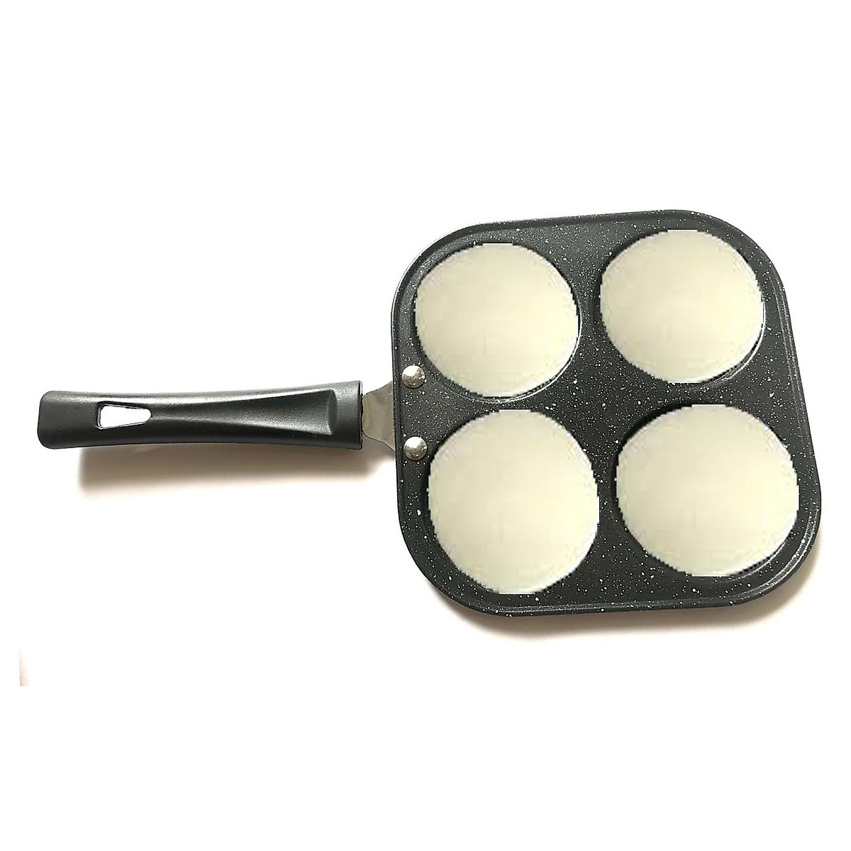 SHRIYA Non Stick Mini Uttapam Pan Aluminum 4-Cup Egg Cooker Pan Multipurpose Pancake Pan Omelet Cooker Griddle Uttapam Tawa, Multicolor