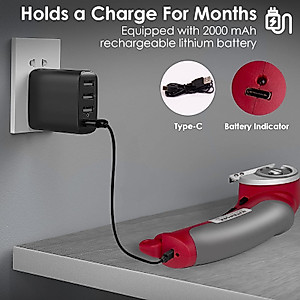 Matework Cordless Electric Scissors, 4V Multi-Cutter with Suitcase, 2000 mAh Cardboard Cutter with Self-sharpening Blade, Power Rotary Scissors for Carpet Leather