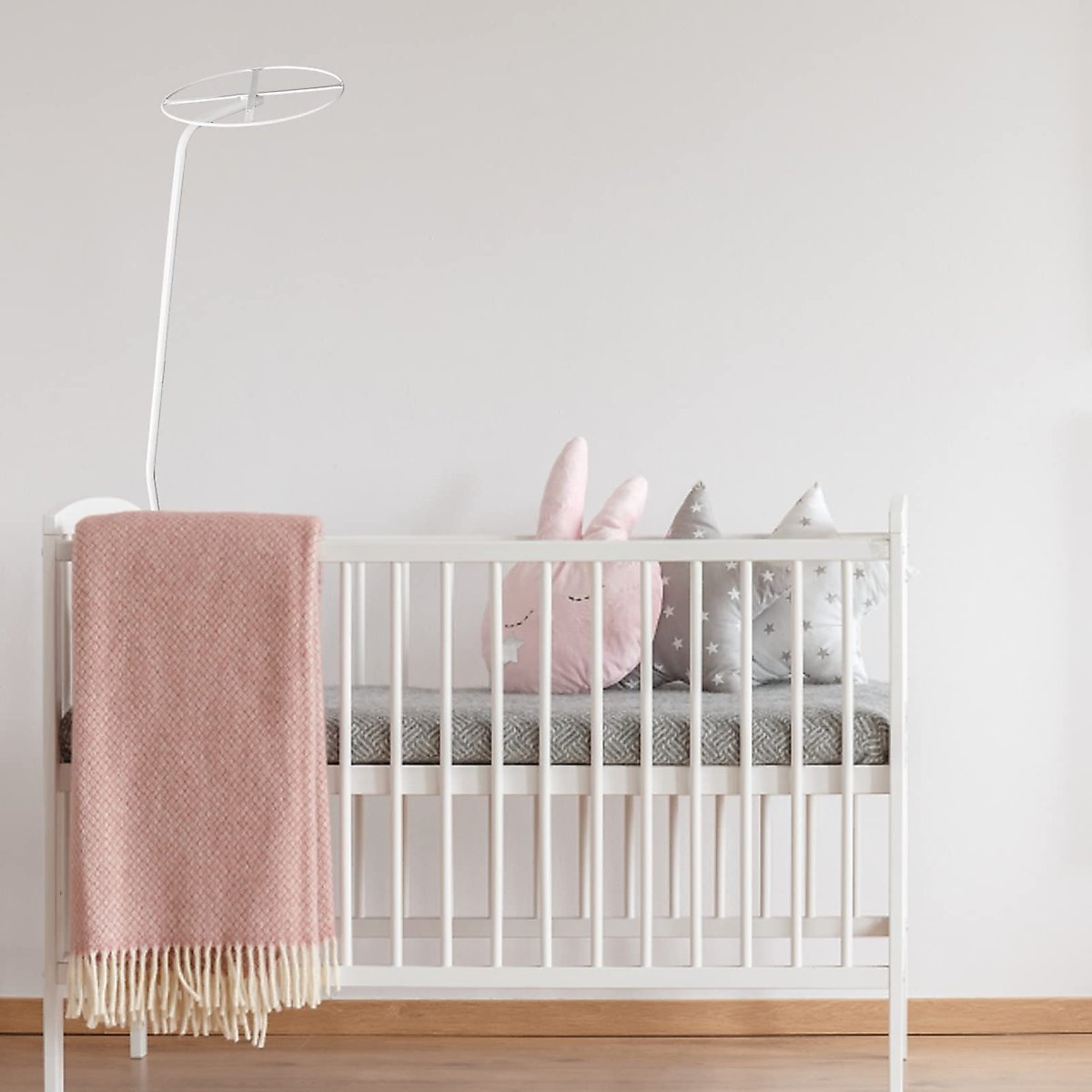 Toyvian Crib Canopy Net Holder Rack: Net Stand Holder Rack for Cot Bed Bracket Accessories 1 Set