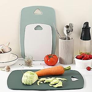Plastic Cutting Boards for Kitchen, 5 Pieces Dishwasher Safe Cutting Board Set, Durable, Non-Slip, BPA-Free Cutting Board, Knife Friendly Chopping Board, Perfect For Meat, Vegetables, Fruits