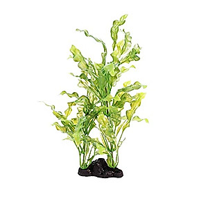 POPETPOP Fish Tank Plant Decor Artificial Kelp Aquatic Green Plastic Plant Fake Fish Tank Aquarium Decoration