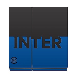 Head Case Designs Officially Licensed Inter Milan Blue and Black Full Logo Matte Vinyl Sticker Gaming Skin Case Cover Compatible With Sony PlayStation 4 PS4 Console