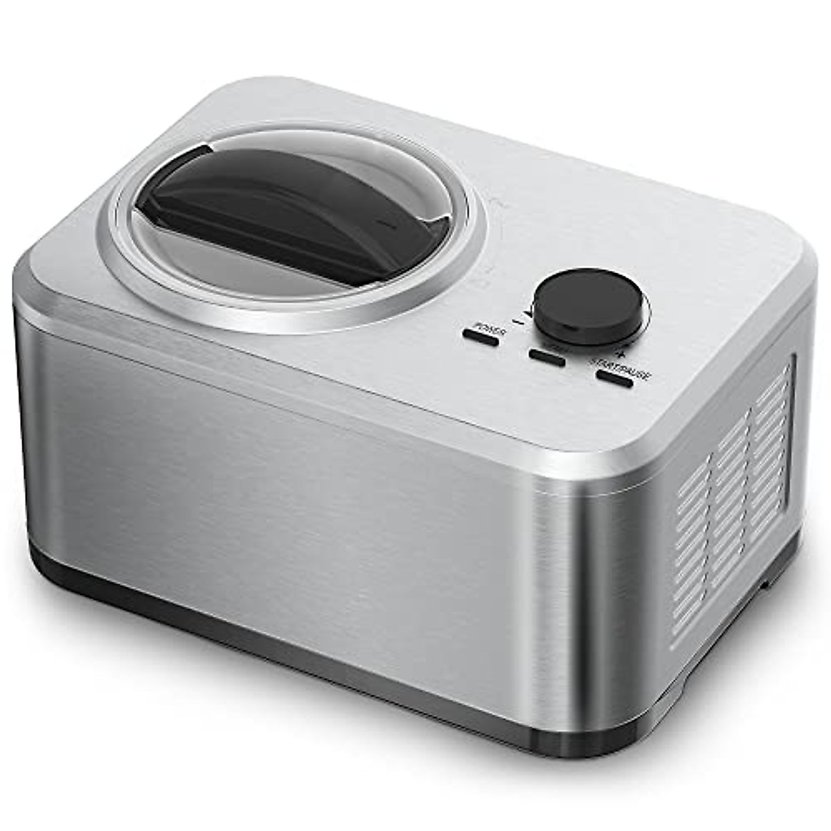 COWSAR Ice Cream Maker,1.6Quart Automatic Ice Cream Maker,No Pre-Freezing,Automatic Ice Cream Maker with Compressor,Frozen Yogurt Machine with Removable Ice Cream Bowl,Keep Cool Function