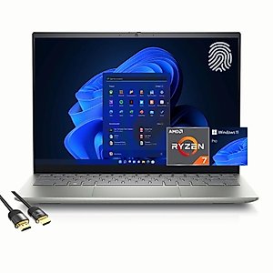 Dell Inspiron 14" FHD+ Business Laptop, AMD 8-Core Ryzen 7 5825U, 32GB RAM, 1TB PCIe SSD, Backlit Keyboard, Fingerprint Reader, Webcam, USB-C, WiFi 6, HDMI, PDG HDMI Cable, Pebble Green, Win 11 Pro
