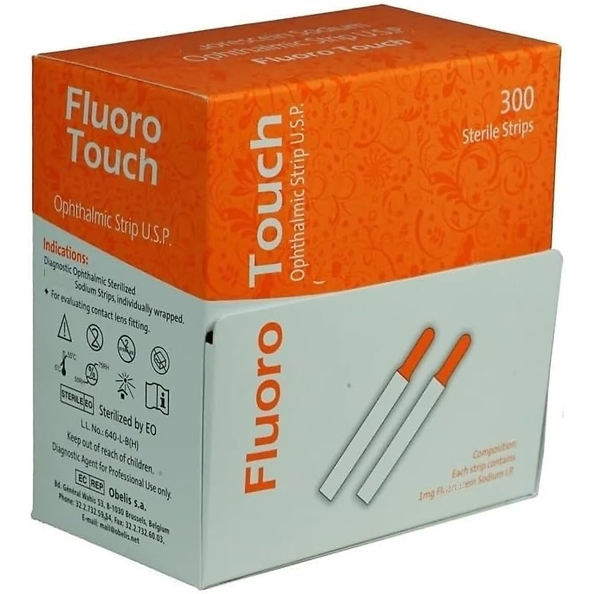 Ophthalmic Fluoro Touch Strips - Pack of 1200 Strips