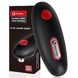 Electric Can Opener for kitchen, Handheld Battery Powered Can Opener with Smooth Edge, Small Portable One Touch Automatic Can Opener with Stainless Steel Blade, Gifts for Seniors with Arthritis