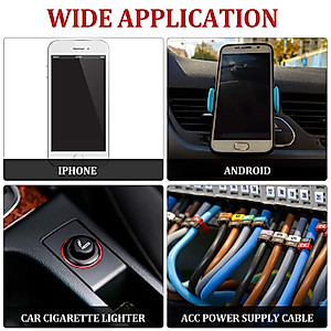 Weewooday 10 Pieces DC-DC Buck Voltage Regulator Module 6-24V 12V/24V to 5V 3A USB Charger Module Buck Converter Regulator