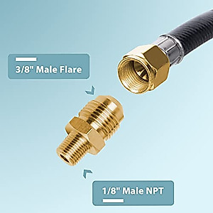 SHINESTAR 0-20 PSI Adjustable Propane Regulator and Hose with Orifice Kit, 4-Foot Gas Burner Hose Replacement for Turkey Fryer, Fish Cooker, Fire Pit, Forge and More