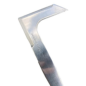 Garden Guru Patio Crack Weeder Tool with Ergonomic Handle – Stainless Steel Weed Puller for Patio Sidewalk Driveway Cracks | Rust Resistant