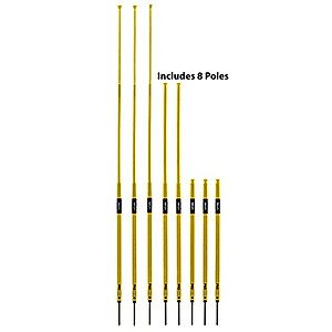 SKLZ Pro Training Telescoping Agility Poles for Soccer Drills and Training (Set of 8)