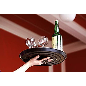 Safetray - Restaurant Grade Non-Slip Tray, Injection Moulded, 16" Inch, Black