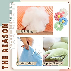 YesMora Flower Pillow Flower Floor Pillow Flower Shaped Pillow Flower Decorative Pillows Daisy Floor Pillow Flower Cushions