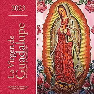 La Virgen de Guadalupe | 2023 12 x 24 Inch Monthly Square Wall Calendar | Foil Stamped Cover | English/Spanish Bilingual | BrownTrout | Virgin Mexico City