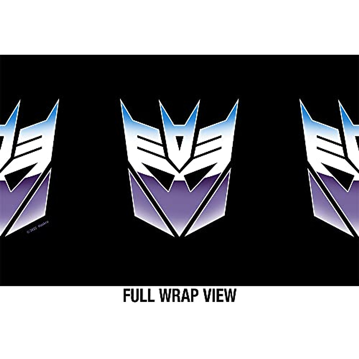 Transformers OFFICIAL Vintage Decepticon Logo 18 oz Insulated Water Bottle, Leak Resistant, Vacuum Insulated Stainless Steel with 2-in-1 Loop Cap