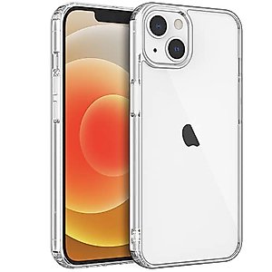 Shamo's Compatible with iPhone 13 Case, Clear Cases Shockproof with TPU Silicone Bumpers Anti-Scratch Cover, Transparent HD Clear [ Anti Yellowing ] (Clear)
