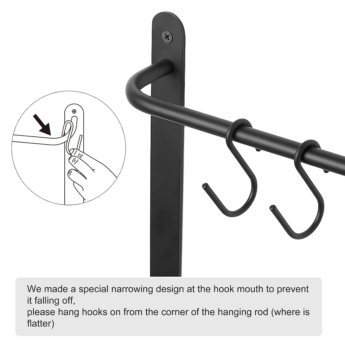 Mkono Mug Racks for Wall 2 Tier Coffee Cup Hanger Holder with 10 Mug Hooks Modern Coffee Mug Hanger Wall Mount Tea Cups Mugs Storage Display Organizer for Kitchen Dining Room Coffee Bar, Black