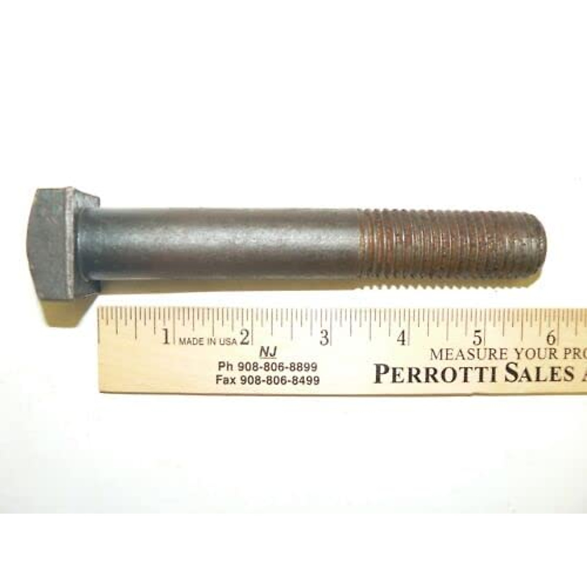 7/8"-9 x 5 1/2" Square Head Machine Bolts - Plain Steel Finish - Lot of 5 Pcs. HQ