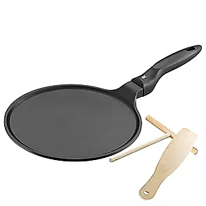 WMF Crêpe Pan Coated with Devil Stainless Steel Handle, Black, 27 cm