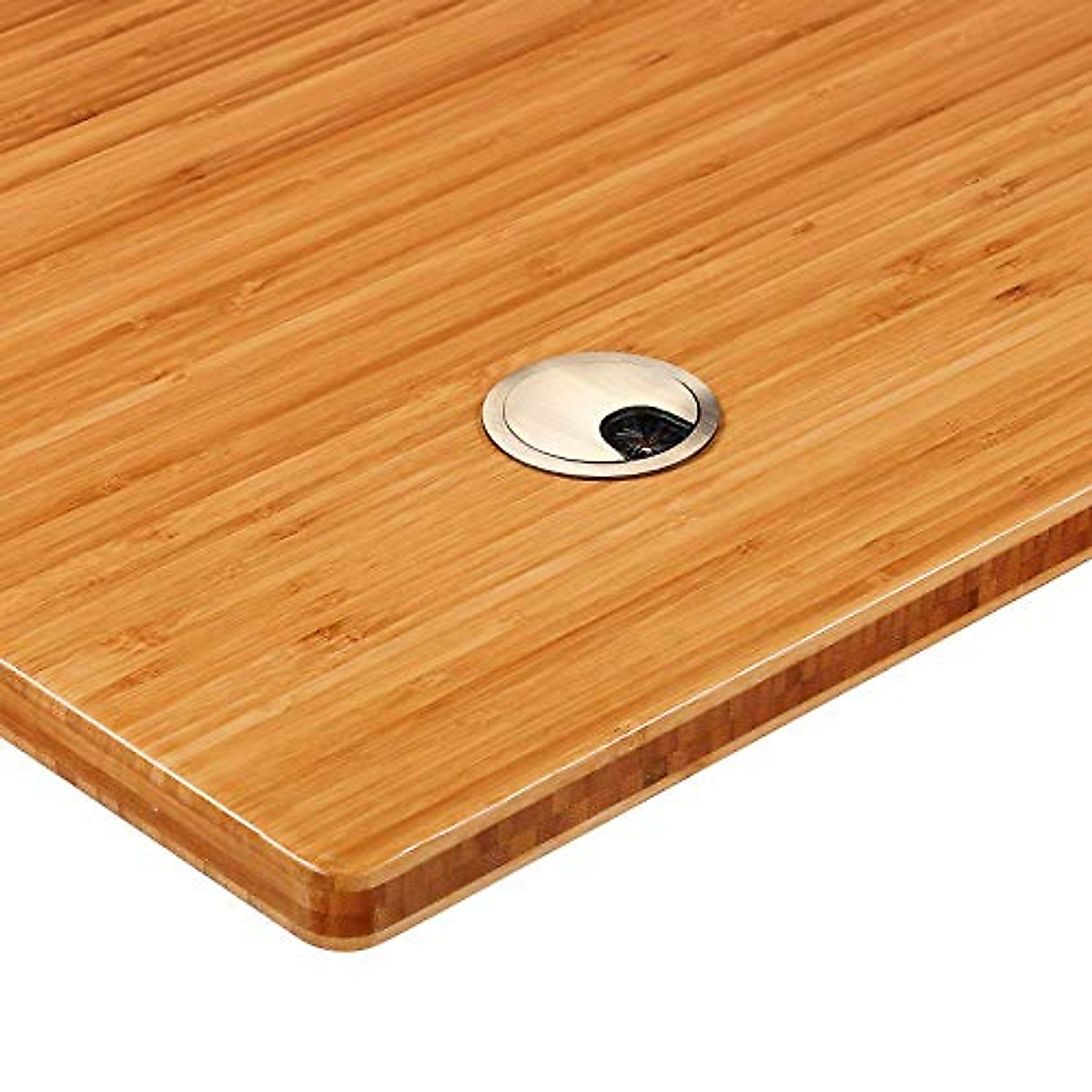 UNICOO Bamboo 55.1 x 27.6 inches Universal Table Top for Standard and Sit to Stand Height Adjustable Home and Office Desk Frames. (Bamboo Table Top-Nature)