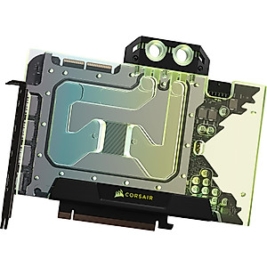 CORSAIR Hydro X Series XG5 RGB 3090 Ti Founders Edition GPU Water Block - For NVIDIA Geforce RTX 3090 Ti Founders Edition Graphics Cards - Clear