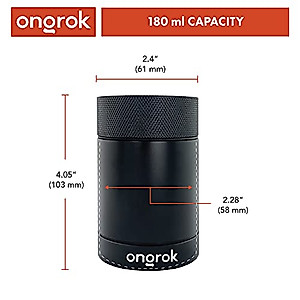 ONGROK Aluminum Storage Container, 180ml, Air Proof Jar to Preserve Smell and Aroma
